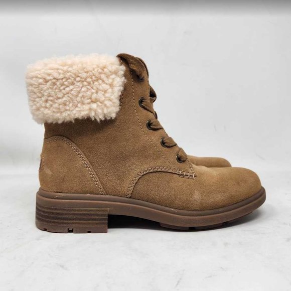 UGG | Shoes | Womens 6 Ugg Harrison Lace Boot In Chestnut Suede | Poshmark